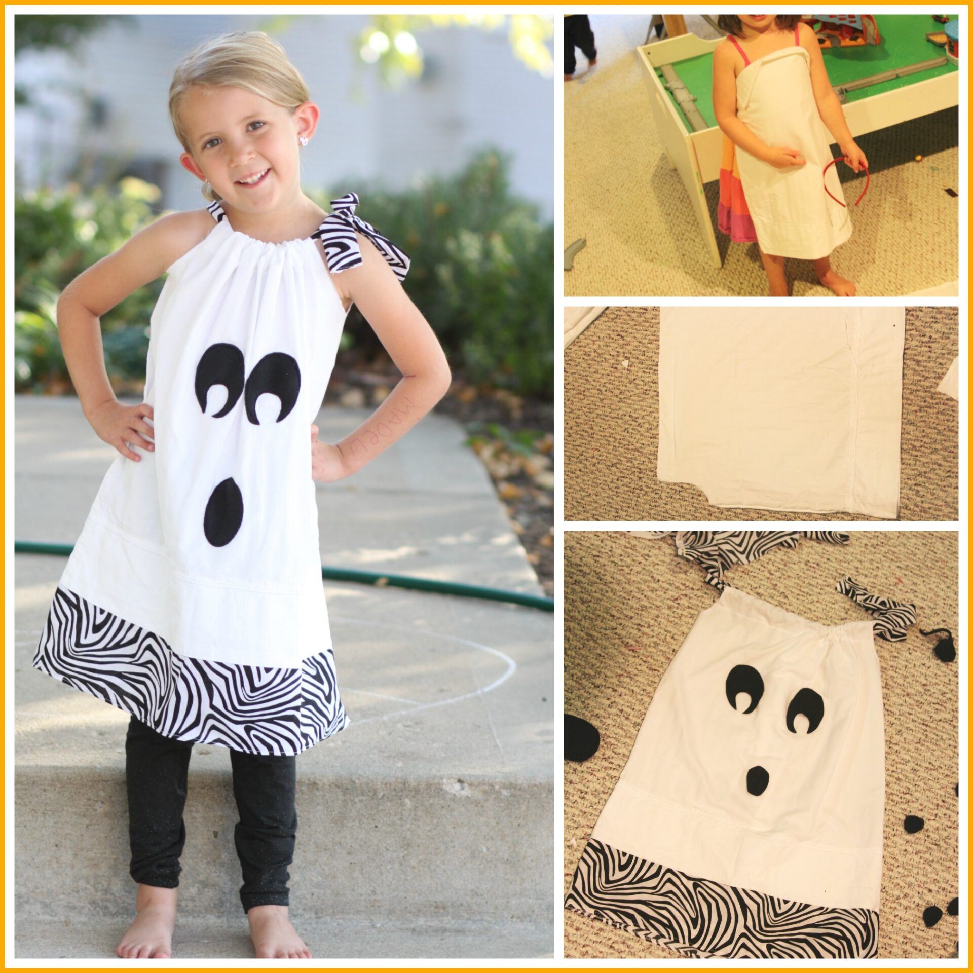 Pillowcase Ghost Dress - Sugar Bee Crafts