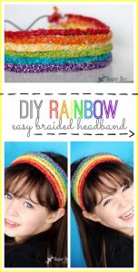Rainbow Braided Headband Tutorial - Sugar Bee Crafts