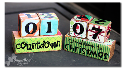 Countdown Blocks - Sugar Bee Crafts