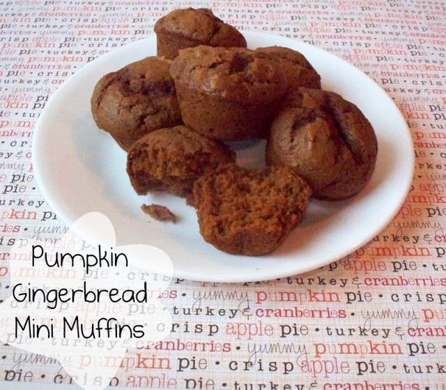 Pumpkin Gingerbread Mini Muffins - Young Texan Mama - Sugar Bee Crafts
