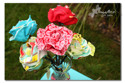 Fabric Roses - Sugar Bee Crafts
