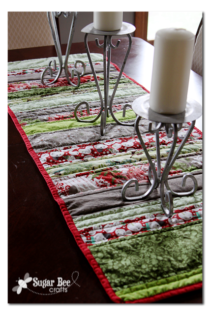 Holiday Strip Table Runner - Sugar Bee Crafts