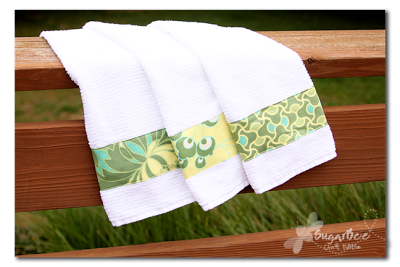 Custom Kitchen Towels - Sugar Bee Crafts