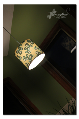 Fabric Covered Pendant Light - Sugar Bee Crafts