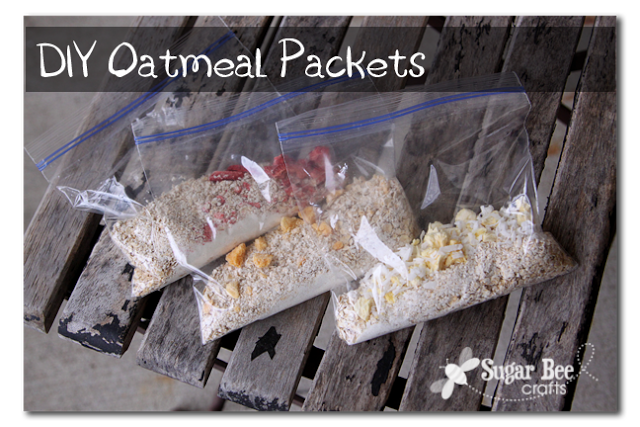 DIY Oatmeal Packets - Sugar Bee Crafts