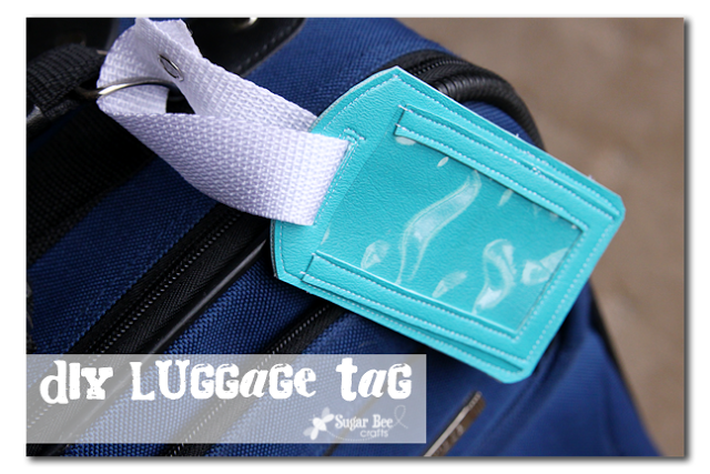 DIY Luggage Tag Tutorial - Sugar Bee Crafts
