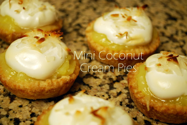 Mini Coconut Cream Pies - Sunshine and a Summer Breeze - Sugar Bee Crafts