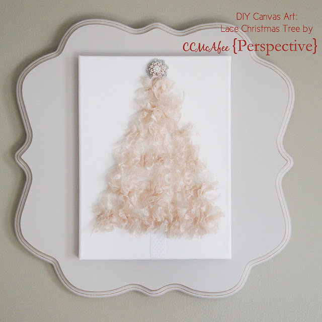 Lace Christmas Tree - CCMcAfee {Perspective} - Sugar Bee Crafts