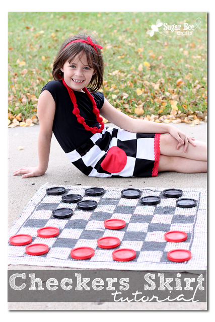 Checkers Skirt - Sugar Bee Crafts