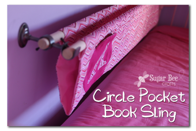 Book Sling with a Circle Pocket - Sugar Bee Crafts
