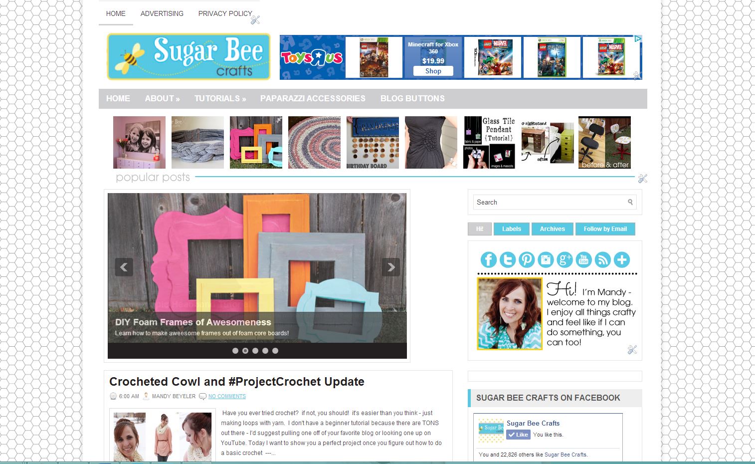 The Big Reveal!! - new blog layout - Sugar Bee Crafts