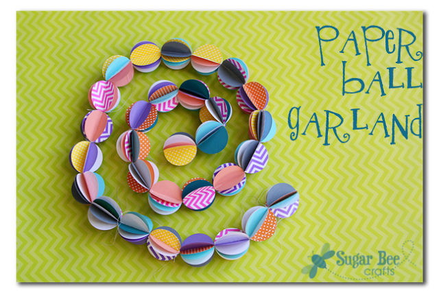 Colorful Garlands - Sugar Bee Crafts