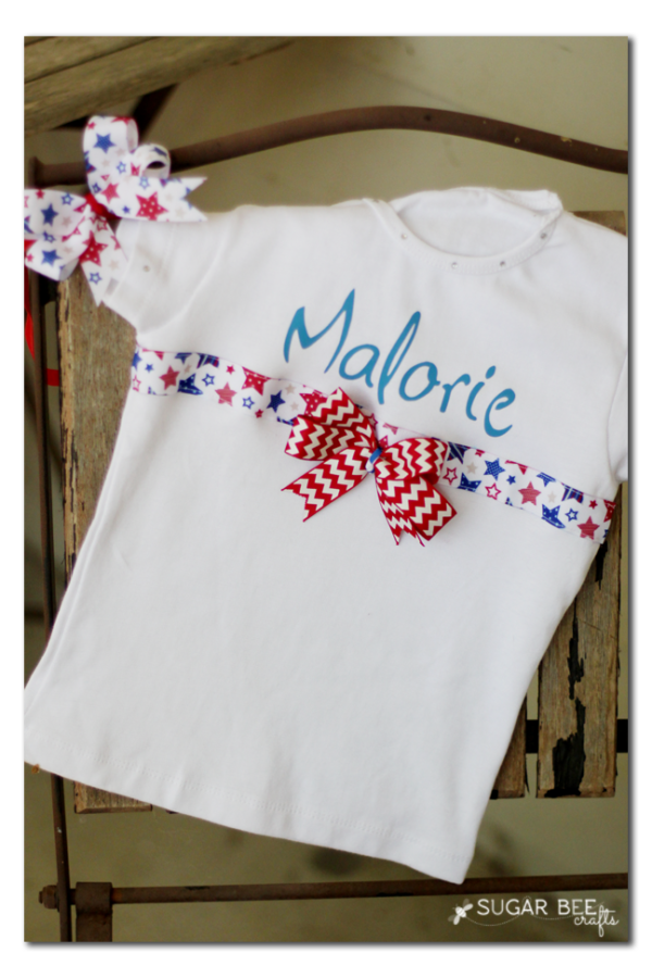 Ribbon Shirt - with video tutorial - Sugar Bee Crafts