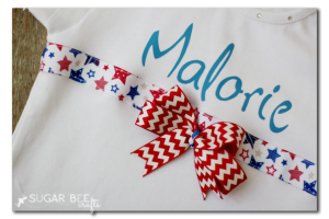 Ribbon Shirt - with video tutorial - Sugar Bee Crafts
