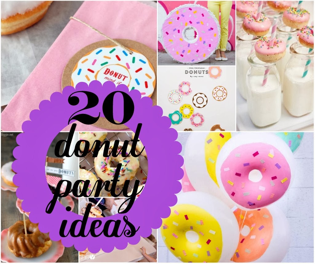 20 Donut Party Ideas (Printable Decorations and Party Favors)