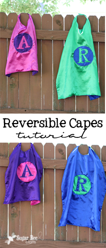 Reversible Capes - Tutorial! - Sugar Bee Crafts