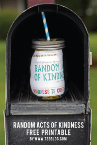Random Acts of Kindness Free Printable (Template Card)