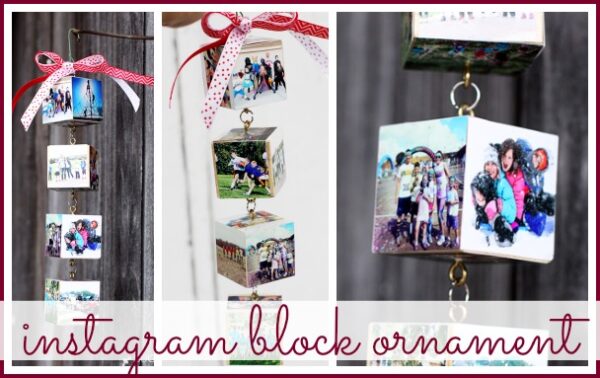 Instagram Block Ornament - Sugar Bee Crafts