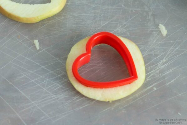 Chocolate Dipped Apple Hearts: Kids Treat - Sugar Bee Crafts