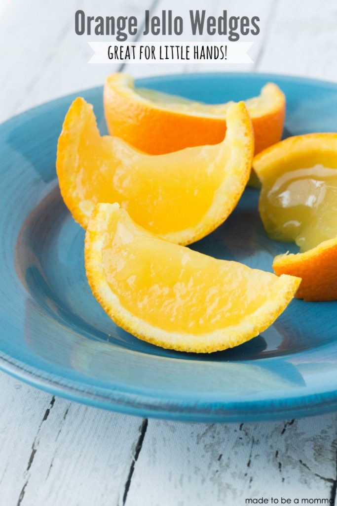 Orange Jello Wedges - Sugar Bee Crafts