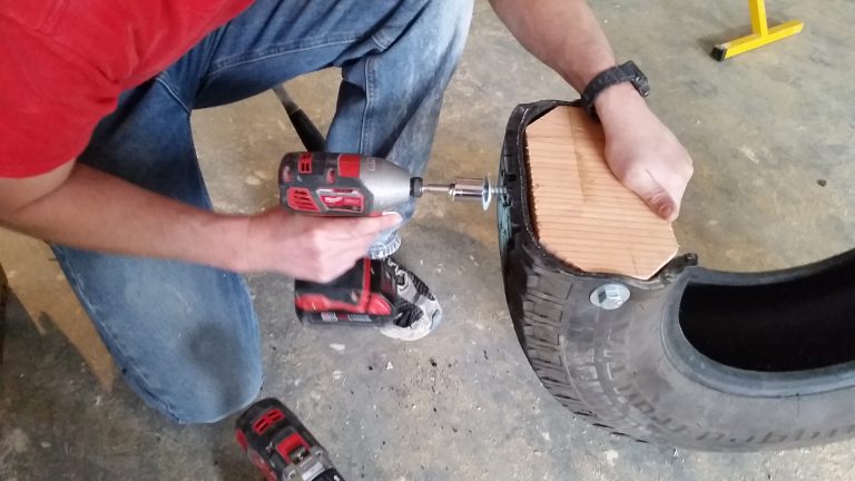 Tire Teeter Totter - Sugar Bee Crafts