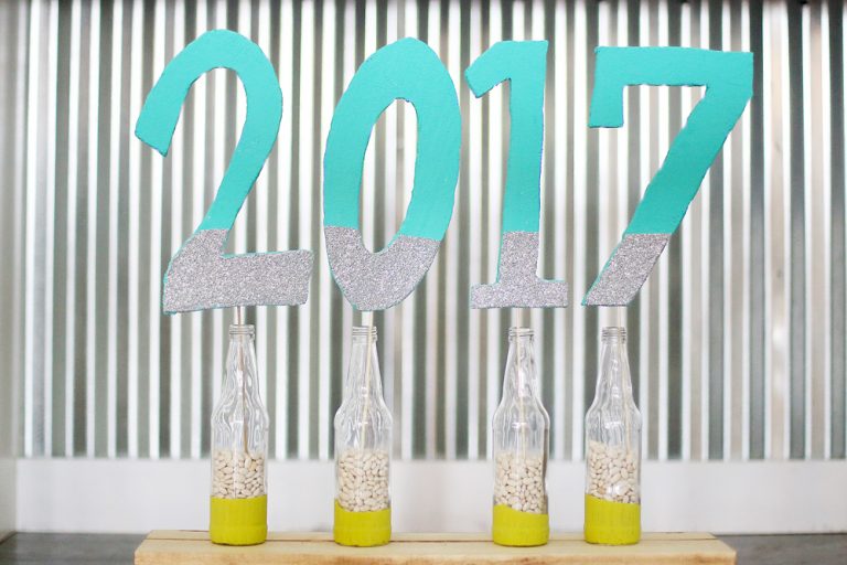 Graduation Party Decorations: Huge DIY Tissue Paper Number Sign ...