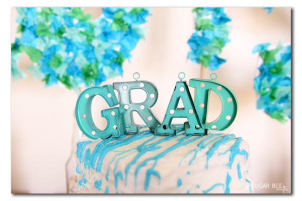 Graduation Party Tablescape - Sugar Bee Crafts