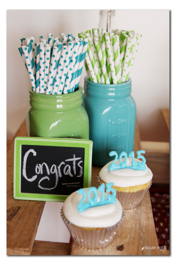 Graduation Party Tablescape - Sugar Bee Crafts