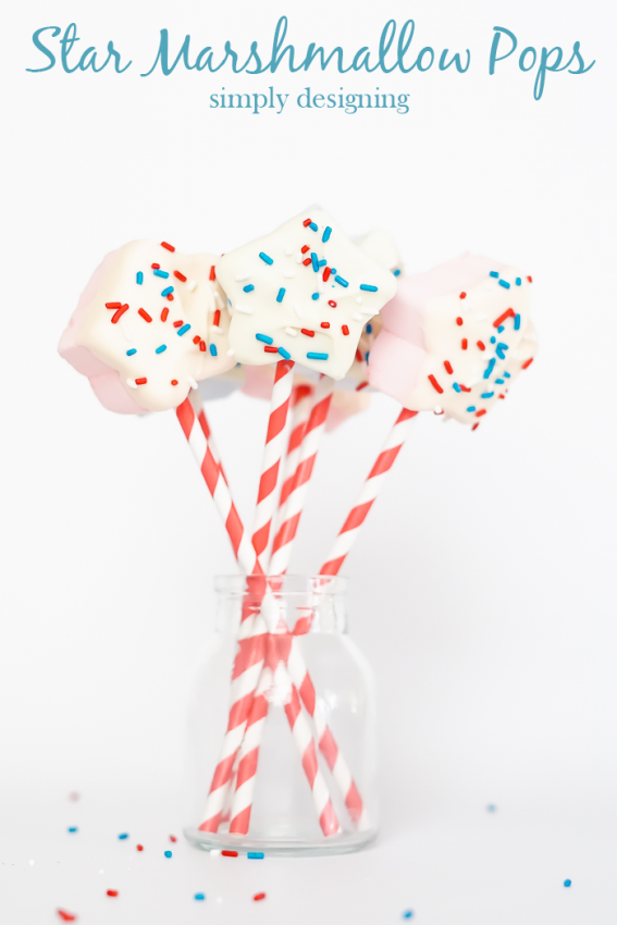 Star Marshmallow Pops, Red White Blue Series via Simply Designing ...