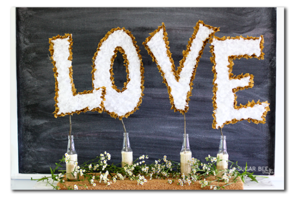 Tissue Paper DIY Wedding Decor - Sugar Bee Crafts