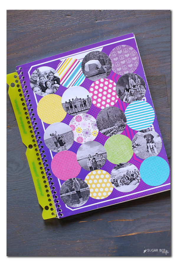 Notebook Photo Collage - Sugar Bee Crafts