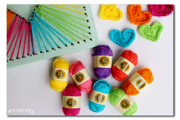 How to Make String Art | Beautiful Rainbow Thread Heart Tutorial