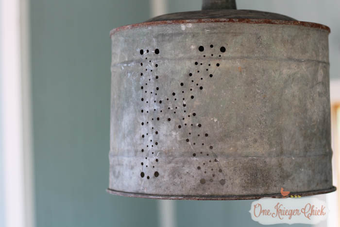 Monogrammed Outdoor Pendant Light - Sugar Bee Crafts