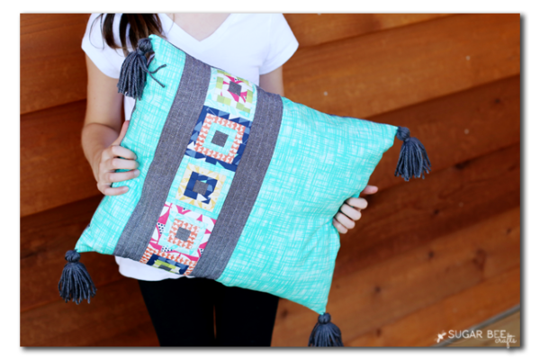 Paper-Pieced Tassel Pillow - Sugar Bee Crafts
