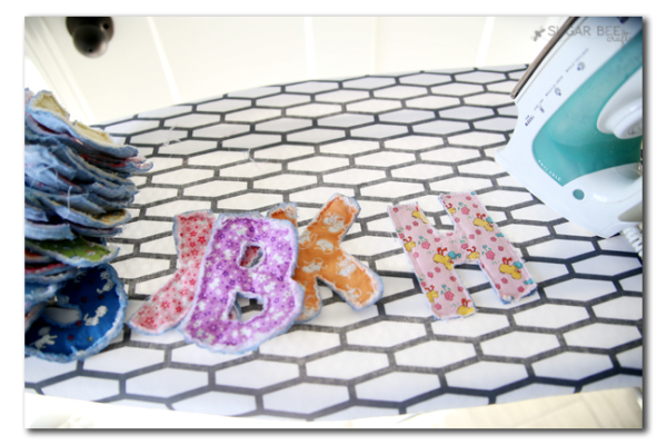 DIY Sewn Fabric Alphabet Letters | Pattern Template