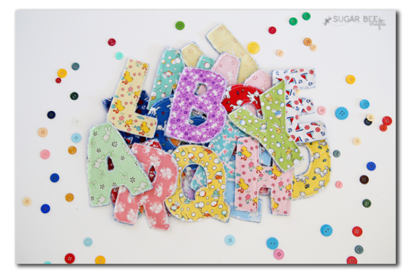 DIY Sewn Fabric Alphabet Letters | Pattern Template