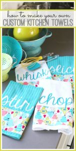 Custom Kitchen Towels (and giveaway!) - Sugar Bee Crafts