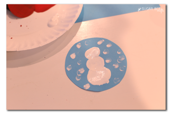 Fingerpaint Snowglobe Kid's Craft - Sugar Bee Crafts