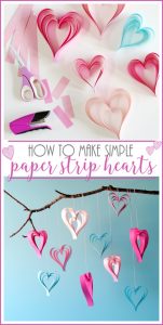 Make Paper Strip Hearts - Sugar Bee Crafts