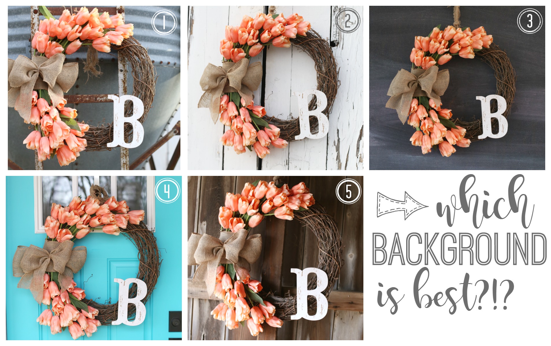 Spring Tulip Wreath - Sugar Bee Crafts