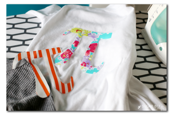 Make your own Pi Day Applique Tee - Sugar Bee Crafts