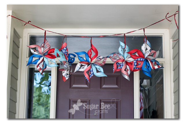 Paper Stars - Red White and Blue - Sugar Bee Crafts