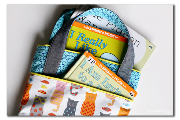 How to Make a Tote Bag With Pockets | Library Bag Tutorial & Free Pattern