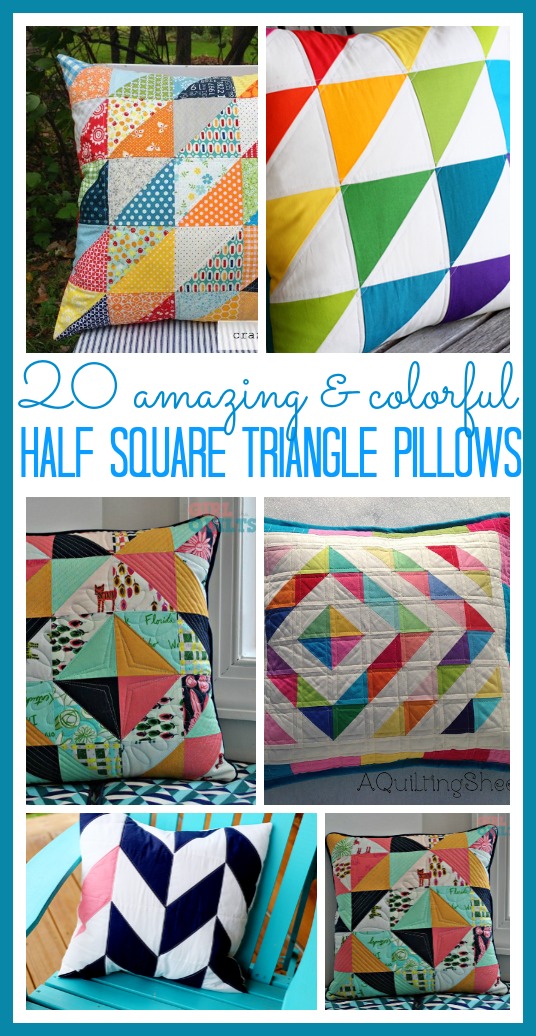 Half Square Triangle Pillow Round Up - Sugar Bee Crafts