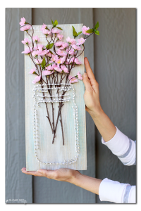 AMAZING Mason Jar String Art | Mason Jar Made from String