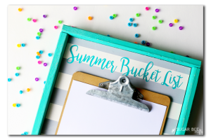 Summer Bucket List Display Board - Sugar Bee Crafts