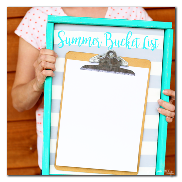Summer Bucket List Display Board - Sugar Bee Crafts