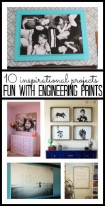 Fun with Large (Inexpensive) Engineering Print - Sugar Bee Crafts