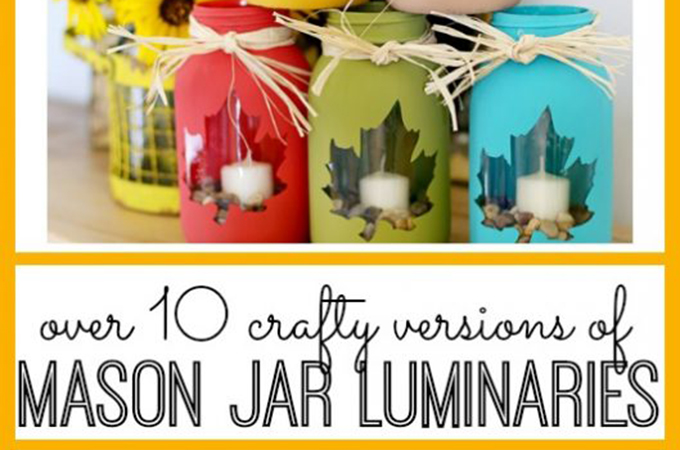 Mason Jar Luminary Ideas - Sugar Bee Crafts