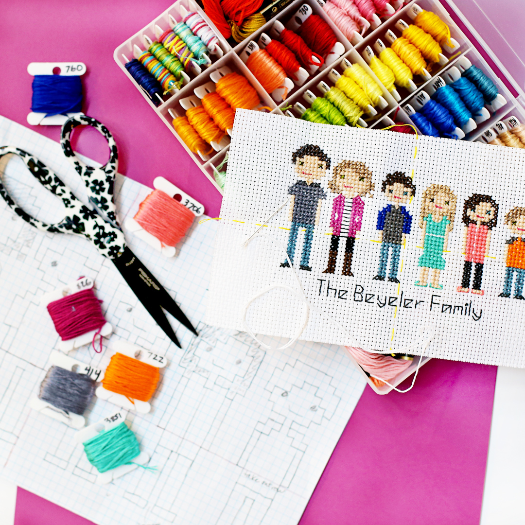 Simple Custom Frame (for needlework projects) - Sugar Bee Crafts